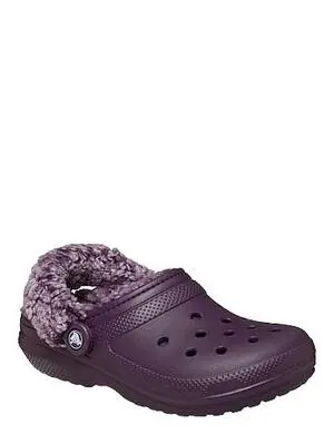 Pink Crocs Classic Fleece Lined Clog Purple