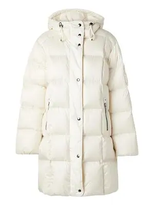 Bogner Hooded Quilted Down Ski Jacket - Ivory