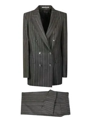 Tagliatore Pinstripe Double-breasted Suit - Grey
