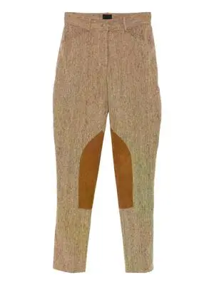 Anna Sui Chevron Trousers - Brown