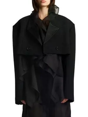 Khaite Nando Double-breasted Jacket - Black