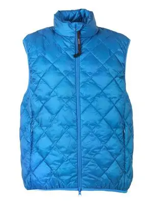 Aspesi Quilted Zip-up Gilet - Blue