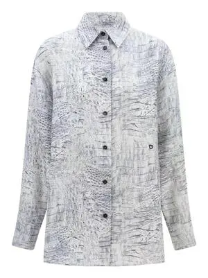 FERRAGAMO Georgette Shirt - White