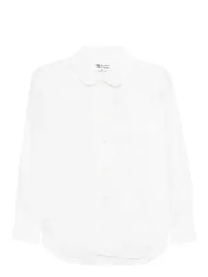 Comme Des Garçons Round-collar Shirt - White