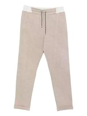 DORIANI CASHMERE Drawstring-fastening Trousers - Neutrals
