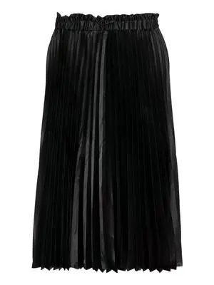 TO B. BY AGNÈS B. Pleated Midi Skirt - Black
