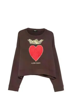 UNDERCOVERISM Embroidered-motif Sweatshirt - Brown