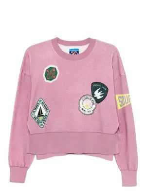 SPORT B. BY AGNÈS B. Badge Embellished Sweater - Pink
