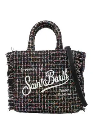 MC2 SAINT BARTH Fringed Tote Bag - Black