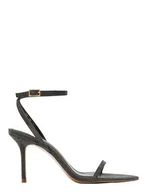 REISS Charlotte Metallic Stiletto Sandals - Bronze