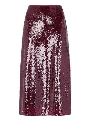 Whistles Sequin Midi Skirt - One-color
