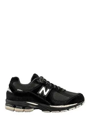 NEW BALANCE 2002 Suede And Mesh Trainers - Black Black Cream