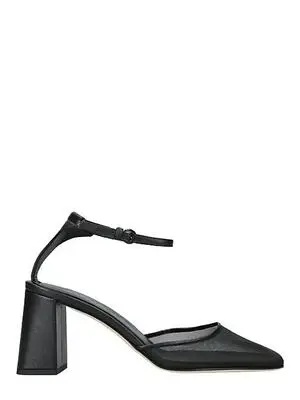 DEAR FRANCES Felice Leather And Mesh Pumps