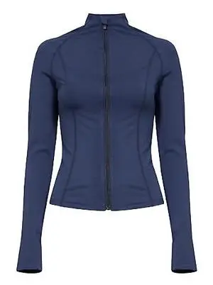 SISTERLY TRIBE Softsculpt Zip High-neck Jacket - Navy
