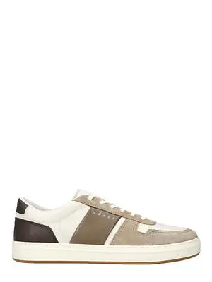 Hogan H-tv Leather Trainers - Beige Comb