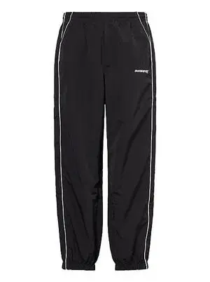 AWAKE NY Logo-embroidered Relaxed-fit Shell Track Pants Xxl - Black