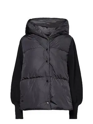 Canada Goose Hybridge Astoria Shell-down And Knitted Hoodie - Black