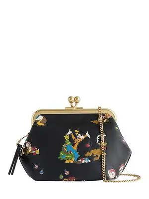 Coach X Disney Leather Clutch - Black