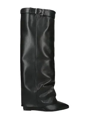 Steve Madden Corenne Heeled Leather Knee-high Boots - Black
