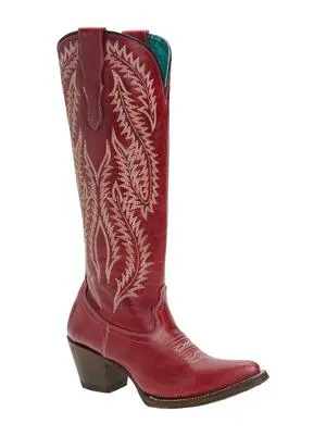 CORRAL Embroidered Western Boot - Red
