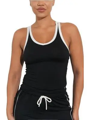 VITALITY Motive Racer Tank - Midnight Contrast