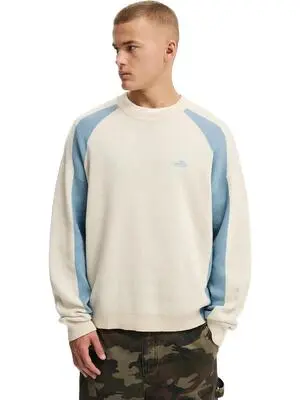 COTTON ON Sports Core Crew Knit - Blue Panel