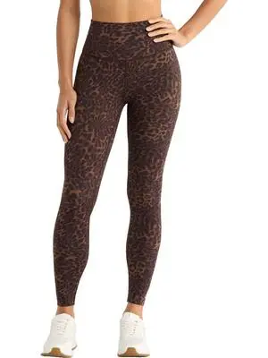 MPG Print Sculpt Leggings - Caribou Leopard