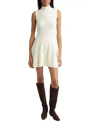 Staud Charade Wool-blend Sweater Dress - Ivory