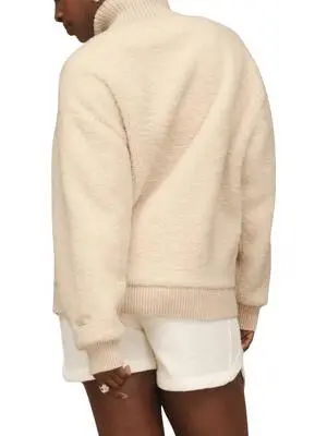 UGG Isannah Chateauknit Zip Sweater - Cream
