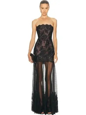 Retrofete Vespera Lace Dress - Black