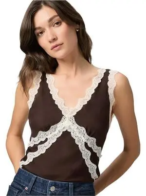 Paige Terezia Tank Top - Chocolate