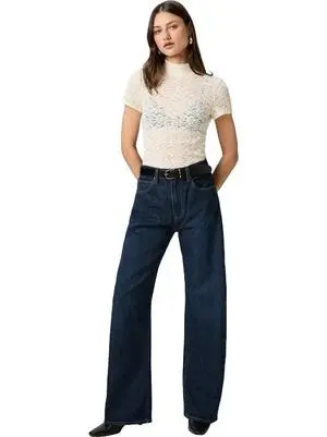 Paige Arellia Barrel Leg Jean - Denim