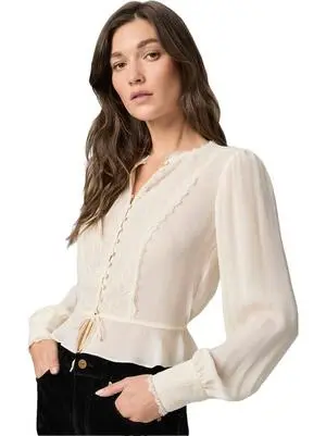 Paige Britt Blouse - White