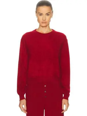 Guest In Residence Grizzly Crew Sweater Ruby