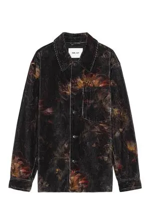 Nn07 Blade Organic Cotton Corduroy Shirt Jacket - Multi Colour Print