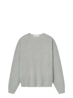Fear Of God Essentials Waffle Crewneck Sweatshirt Concrete Heather