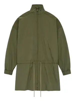 Fear Of God Essentials Ripstop Mockneck Anorak - Military