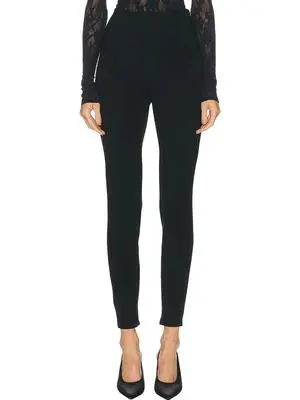 SKIMS The Essential High Waist Stirrup Legging - Obsidian