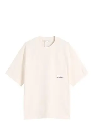 ABOUT:BLANK Box Logo T-shirt - Oat/estate Blue