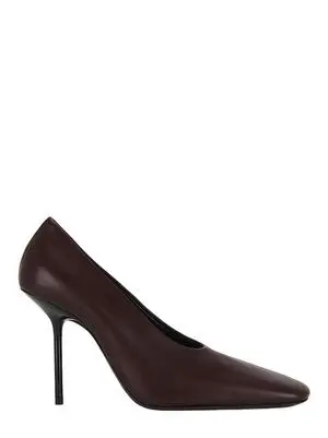 Victoria Beckham Square Toe Pump - Burgundy