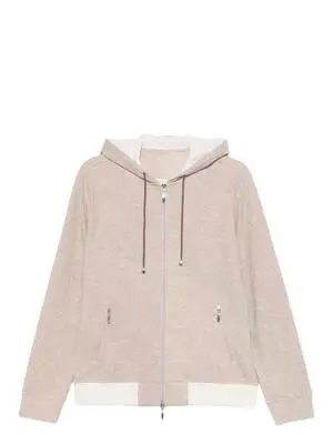 DORIANI CASHMERE Cashmere Hooded Cardigan