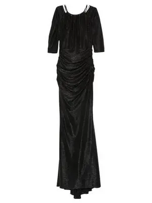 TALBOT RUNHOF Ruched Maxi Dress
