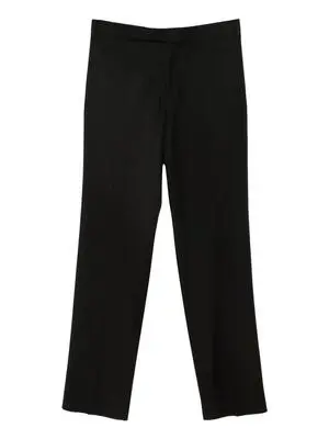 LARDINI Concealed Fastening Trousers - Black