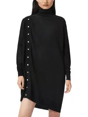 ALLSAINTS Umi Roll-neck Mini Dress - Black
