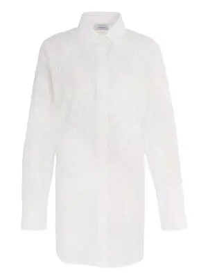 Off-White Monogram Shirt Dress - White