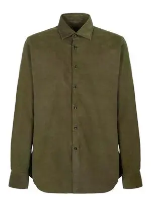 SLOWEAR Long-sleeved Buttoned Shirt - Green