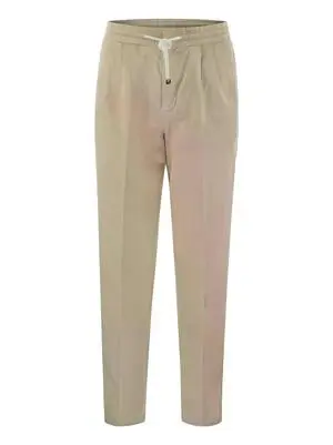 Brunello Cucinelli Drawstring Trousers - Neutrals