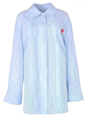 Off-White Roxy Striped Shirt Dress - Blue