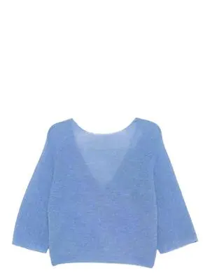 Ba&sh Isaac V-neck Jumper - Blue