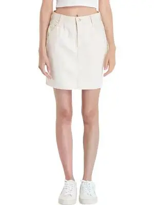 Calvin Klein Five-pocket Mini Skirt - White